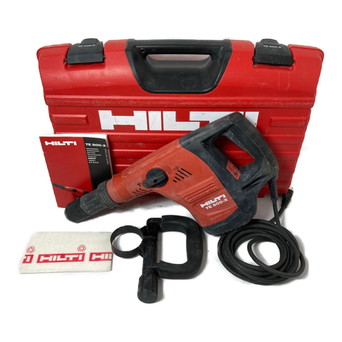 【楽天市場】＊＊【中古】Hilti ヒルティ 17mm六角軸シャンク 電動ブレーカー 電動ハツリ機ハンマー（ケース付） TE500-X レッド Cランク：リサイクルビッグバン楽天市場店