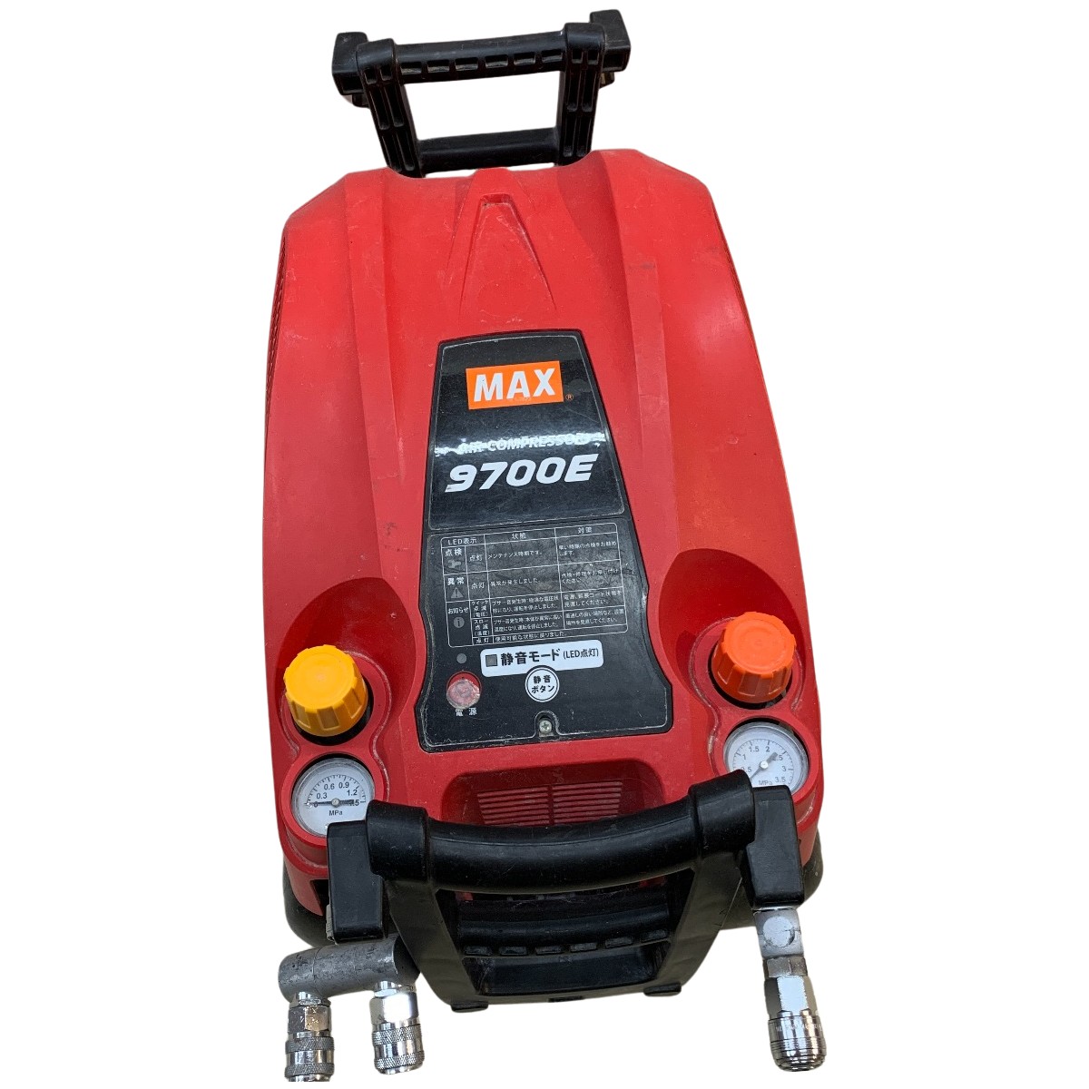 【楽天市場】κκ【中古】MAX マックス 4口コンプレッサー 本体のみ コード式 100v 9700E レッド Bランク：リサイクルビッグバン楽天市場店