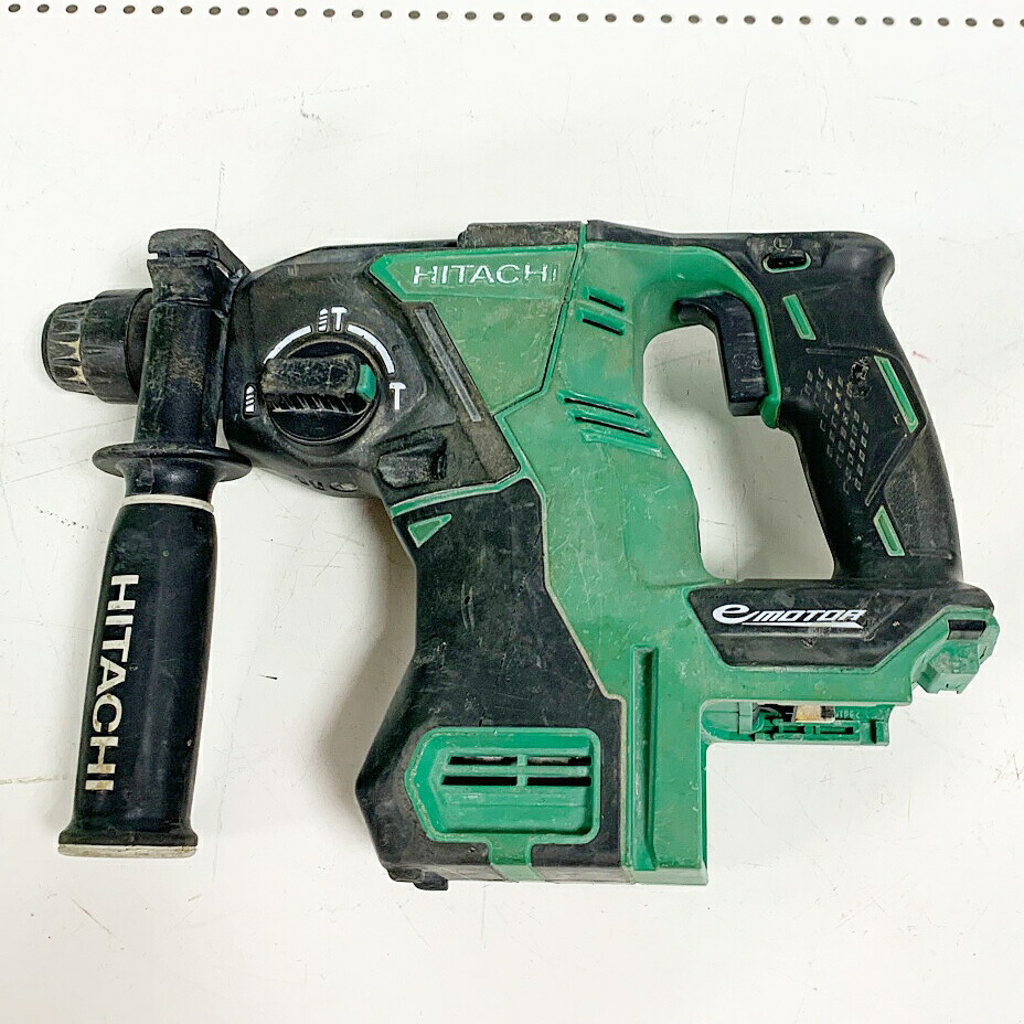 【楽天市場】♭♭【中古】HITACHI 日立 26mm コードレスロータリハンマドリル DH18DBL グリーン 本体のみ Cランク ...
