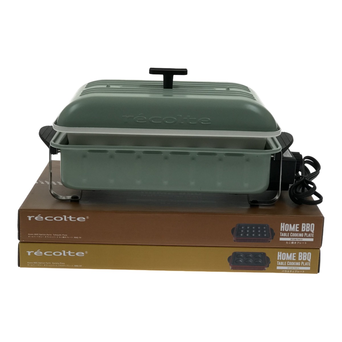【楽天市場】##【中古】RECOLTE Home BBQ ホームバーベキュー RBQ-1 シェルグリーン Bランク：リサイクルビッグバン楽天市場店