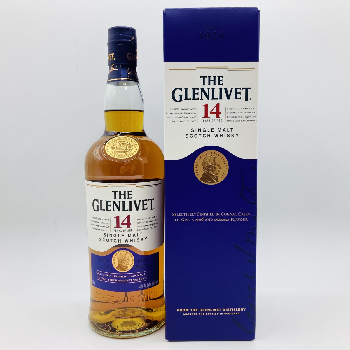【楽天市場】 【中古】 THE GLENLIVET ザ・グレンリベット 14年 40% 750ml シングルモルト スコッチ ウイスキー 箱付 Nランク 未開栓：リサイクルビッグバン楽天市場店