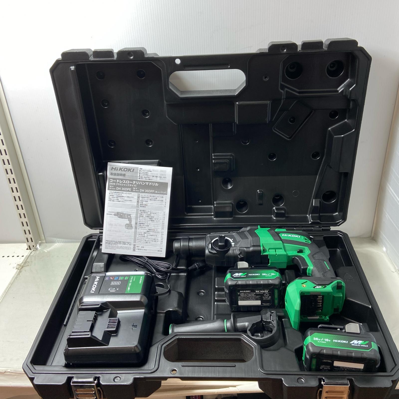 【楽天市場】ΦΦ【中古】HiKOKI ハイコーキ マルチボルト 36V コードレスロータリハンマドリル 28mm DH36DPE Aランク ...