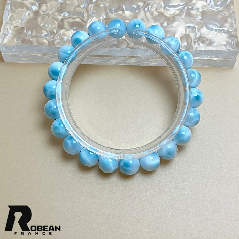【楽天市場】レア EU製 ★ROBEAN・ドミニカ共和国産のラリマー★パワーストーン ブレスレット アクセサリー 天然石 半貴石 開運 金運 ...