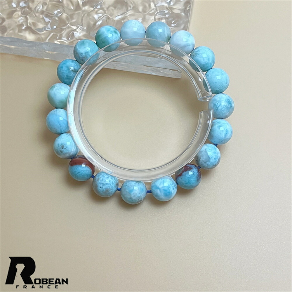 【楽天市場】レア EU製 ★ROBEAN・ドミニカ共和国産のラリマー★パワーストーン ブレスレット アクセサリー 天然石 開運 金運 綺麗 プレゼント ギフト 約10.2-10.6mm ...