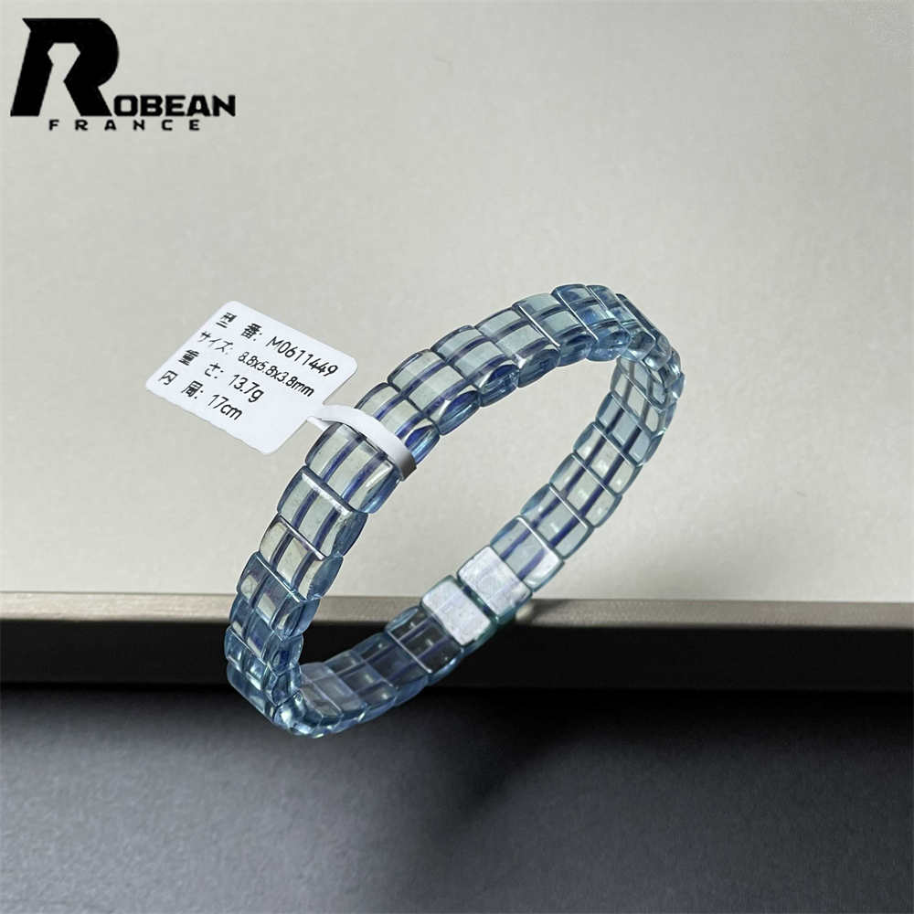 【楽天市場】綺麗 EU製 ★ROBEAN・スターアクアマリン★パワーストーン ブレスレット バングル アクセサリー 天然石 綺麗 お守り 8.8*5.8*3.8mm M0611449 ...