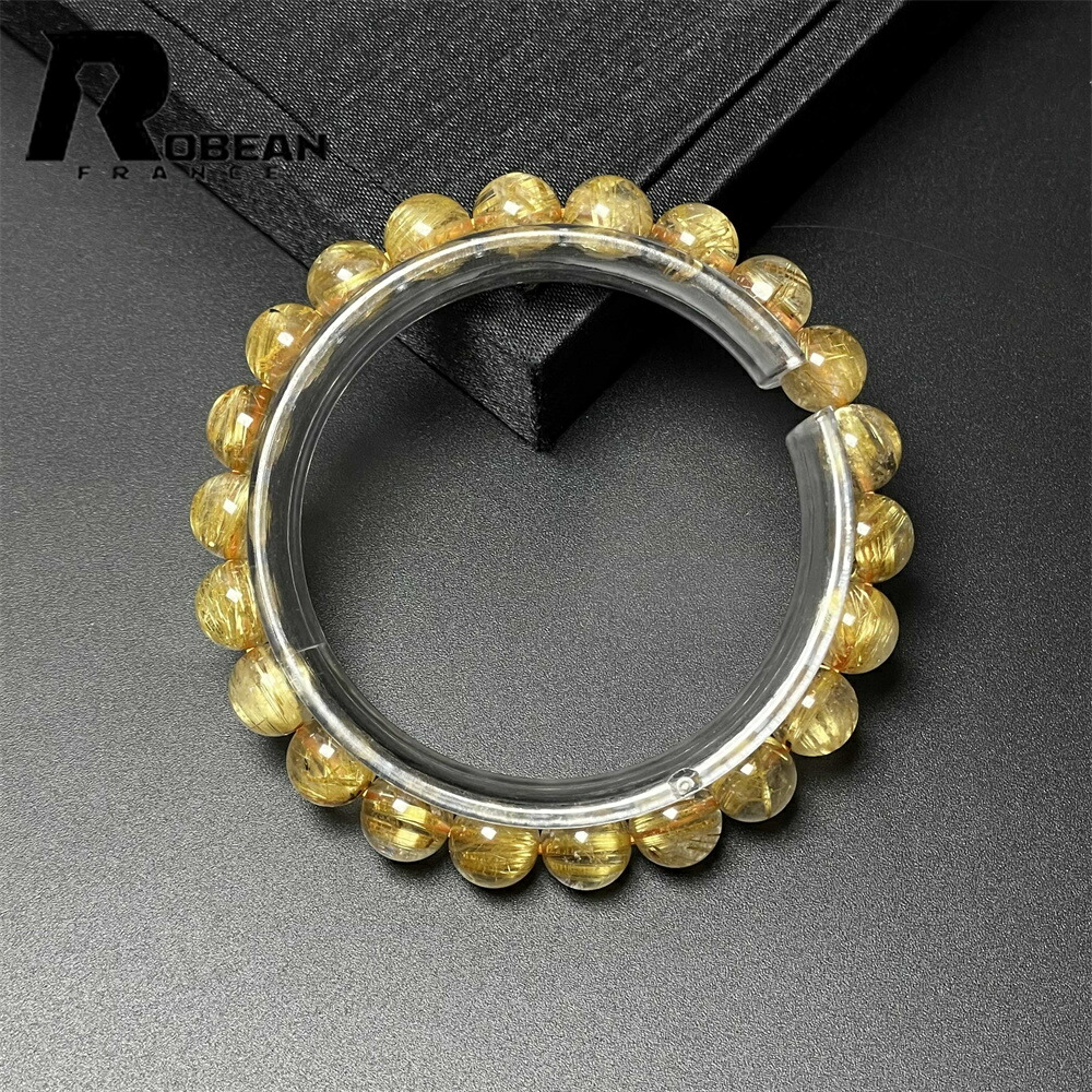 【楽天市場】レア EU製 ★ROBEAN・極!極満針ルチルクォーツ★ブレスレット パワーストーン アクセサリー 天然石 金運 お守り プレゼント ギフト 8.9-9.4mm M0722874 ...