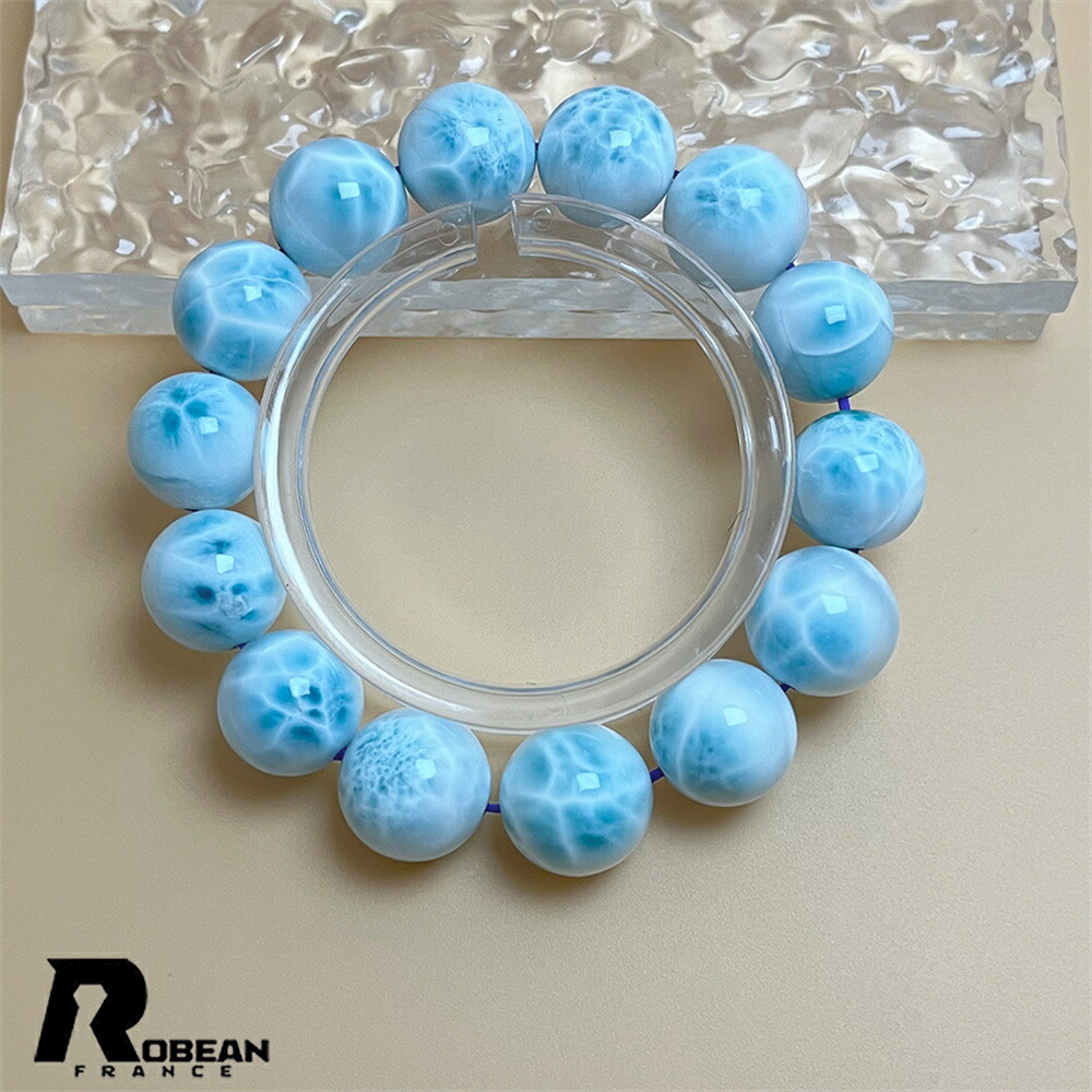 【楽天市場】高級 EU製 ★ROBEAN・ドミニカ共和国産のラリマー★パワーストーン ブレスレット アクセサリー ギフト プレゼント メンズ ...