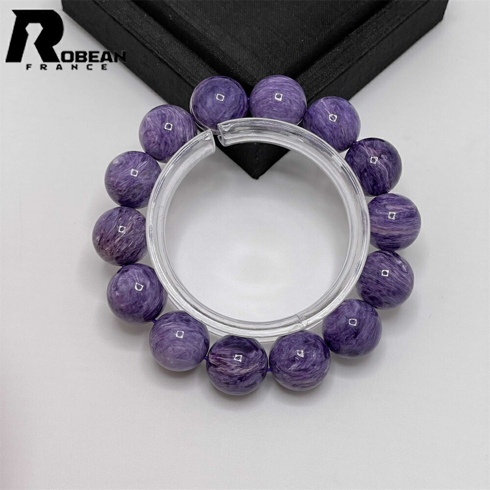 【楽天市場】高級 EU製 ★ROBEAN・チャロアイト★パワーストーン ブレスレット 天然石 紫水晶 レア 原石 お守り プレゼント ギフト ...