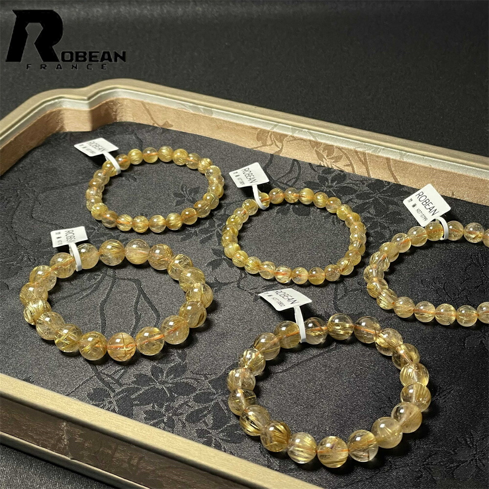 【楽天市場】夢色 EU製 ★ROBEAN・極!極満針ルチルクォーツ★ブレスレット パワーストーン 天然石 金運 お守り アクセサリー 天然石 ...