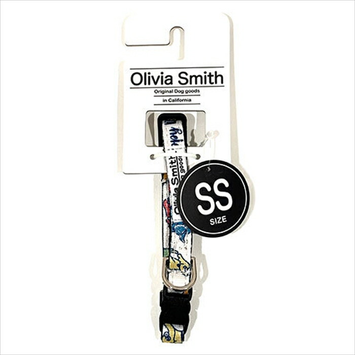 【楽天市場】【最大2000円OFFクーポン配布中】 オリビアスミス ドッグカラーハッピードッグ SSサイズ （犬用首輪） 【メール便可】：ROBERT2号店