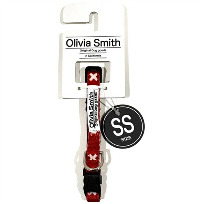 【楽天市場】【最大2000円OFFクーポン配布中】 オリビアスミス ドッグカラークロス SSサイズ （犬用首輪） 【メール便可】：ROBERT2号店