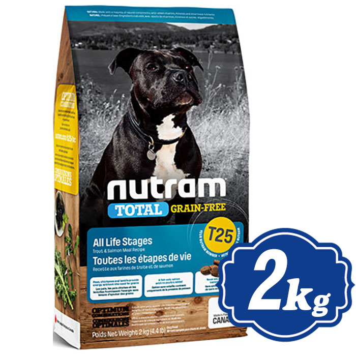 【楽天市場】【最大2000円OFFクーポン配布中】 ニュートラム T25 グレインフリー トラウト＆サーモン 2kg nutram 【正規品】：ROBERT2号店