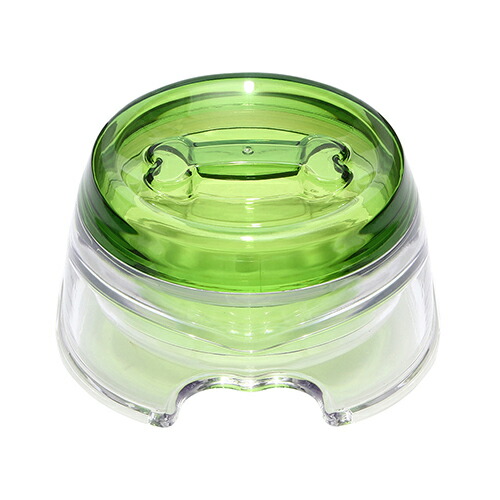 【楽天市場】【最大2000円OFFクーポン配布中】 ルークラン ROOP ループ2in1ボウル クリアグリーン（犬用食器）【ご注文後のキャンセル・返品・交換不可】：ROBERT2号店
