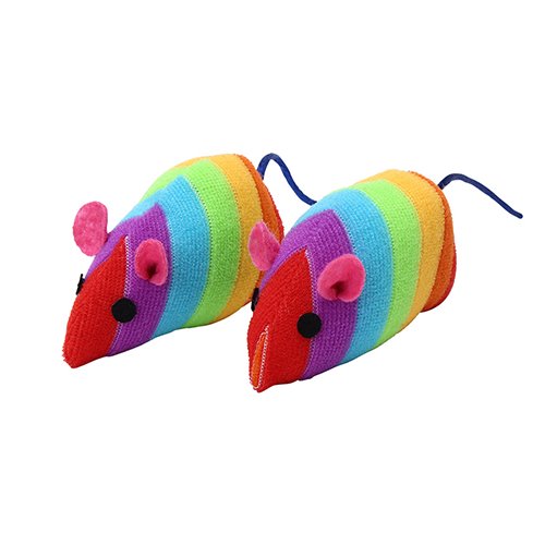 【楽天市場】【最大2000円OFFクーポン配布中】 ルークラン ROOP ループファニーズ レインボーマウス 2個セット （猫用おもちゃ）【ご注文後のキャンセル・返品・交換不可】：ROBERT2号店