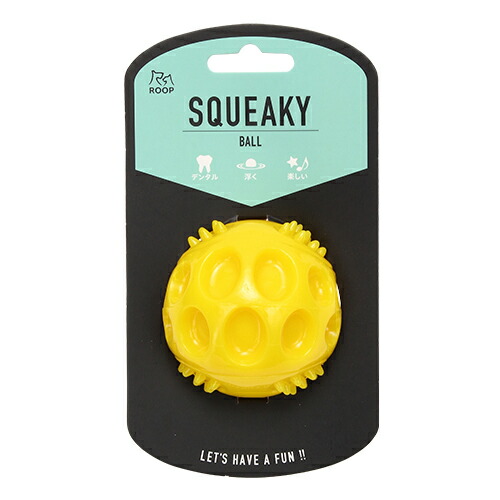 【楽天市場】【最大2000円OFFクーポン配布中】 ルークラン ROOP ループスクイーキー ボール イエロー （犬用おもちゃ）【ご注文後のキャンセル・返品・交換不可】：ROBERT2号店