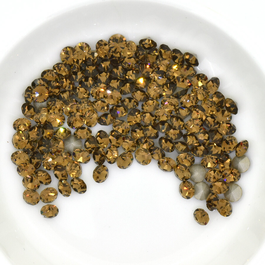 【楽天市場】Vカット pp13 プレシオサ スモークトパーズ F MAXIMA チャトン マキシマ クリスタル ラインストーン CRYSTAL PRECIOSA：チェコビーズのローブル