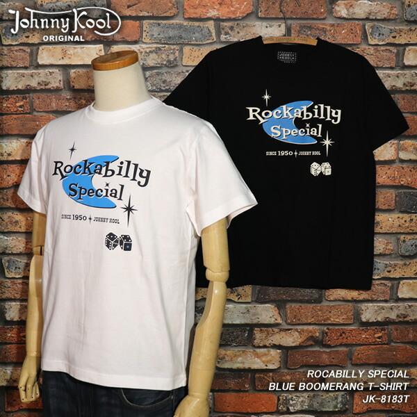 【楽天市場】JOHNNY KOOLジョニークールROCABILLY SPECIALBLUE BOOMERANG T-SHIRTJK-8183T ...