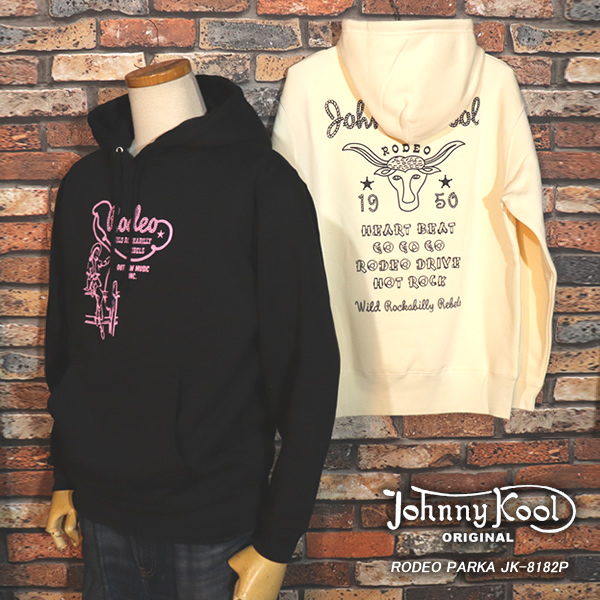 【楽天市場】 送料無料 JOHNNY KOOL ジョニークール RODEO PARKA ロデオパーカー JK-8182P：CREAM SODA ...