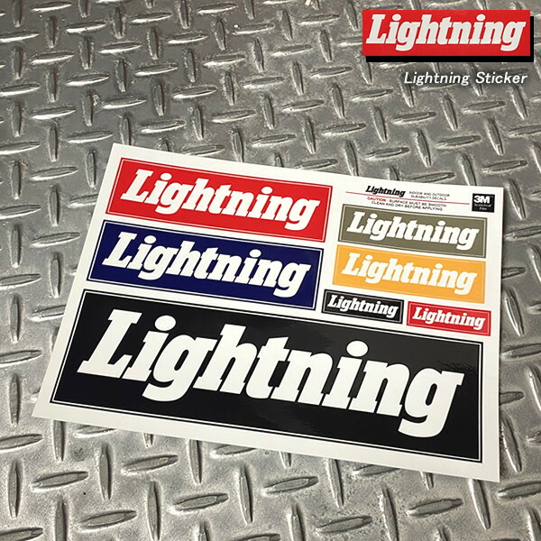 【楽天市場】Lightning ライトニング Sticker ライトニングステッカー：CREAM SODA SHOP Garage PARADISE