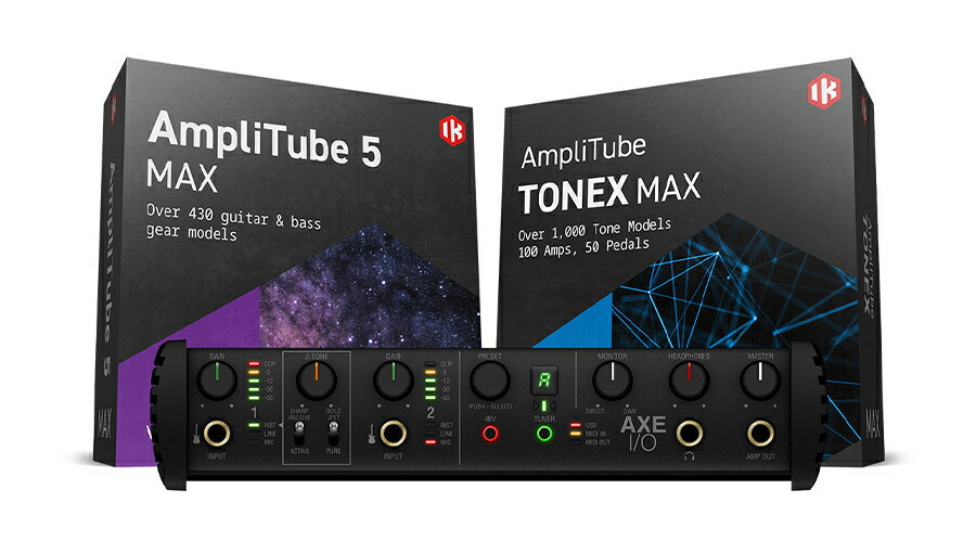 【楽天市場】IK Multimedia(アイケーマルチメディア) AXE I/O + AmpliTube 5 MAX + TONEX MAX バンドル：Rock oN Line 楽天市場店