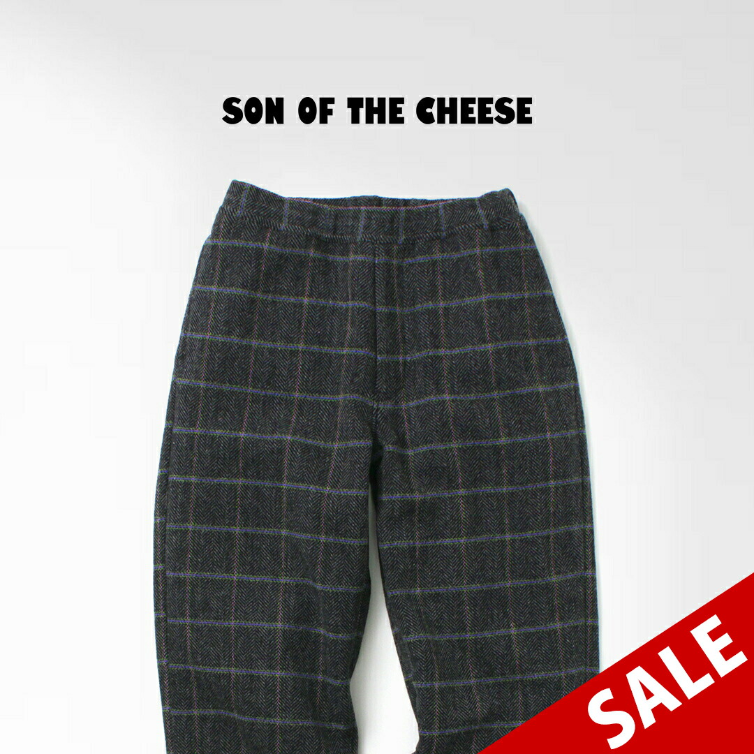 【楽天市場】【30％OFF】SON OF THE CHEESE（サノバチーズ） イージー チェックパンツ / イージーパンツ 総ゴム メンズ ...