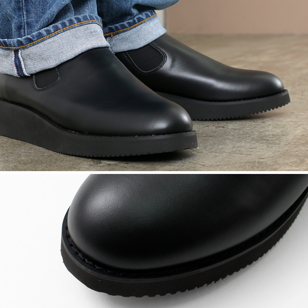 【楽天市場】MOLLE SHOES（モールシューズ） ショート サイドゴア メンズ 靴 レザーシューズ ブーツ スリッポン ビブラムソール ...