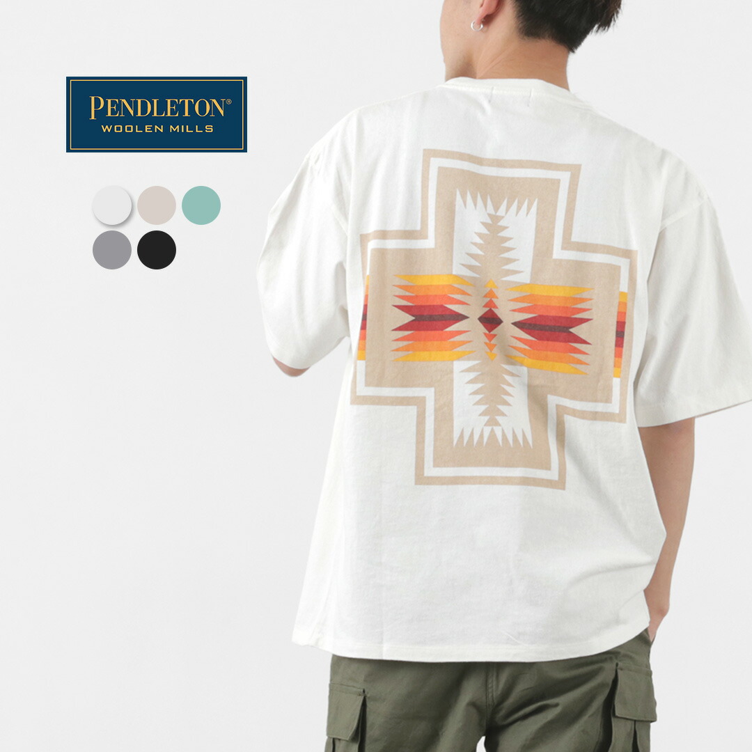 【楽天市場】PENDLETON（ペンドルトン） バックプリントTシャツ / 半袖 メンズ レディース 綿 コットン Back Print TEE：ROCOCO attractive clothing