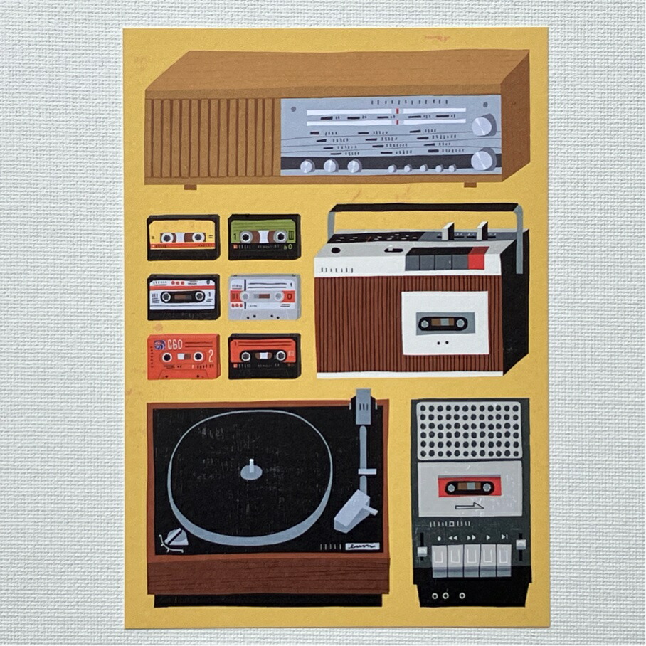 【楽天市場】フィンランド Kehvola Design ケフボラデザイン Timo Mänttäri ティモ・マンッタリ 北欧 ポストカード Hi+Fi オーディオ：Roger