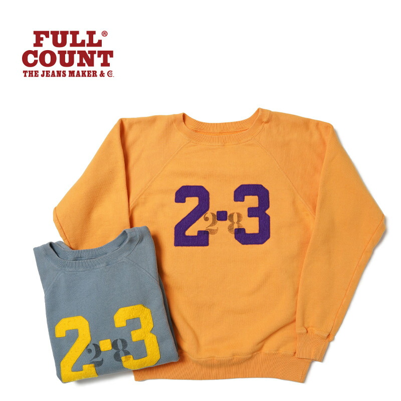 【楽天市場】FULLCOUNT フルカウントスウェット トレーナーRaglan Sleeve College Sweatshirts “2-3”3765-1：ろーぐす