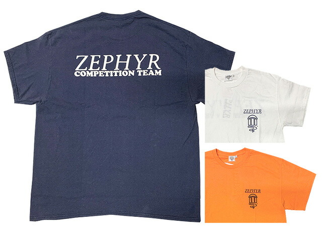 【楽天市場】【SALE】 ZEPHYR ゼファー S/S Tシャツ 半袖 Tシャツ ZEPHYR COMPETITION TEAM 3色 ...