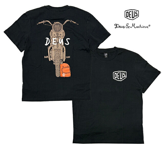 【楽天市場】【SALE】Deus ex Machina デウスエクスマキナ FRONTAGE TEE フロンテッジ Tシャツ 半袖 Black ...