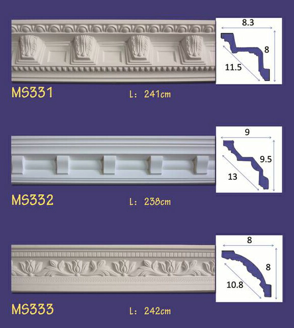 【楽天市場】表示価格から現金値引き可能！お問い合わせください~【輸入建材】モールディング 10本 MS-331-333日本人スタッフが検品 ...