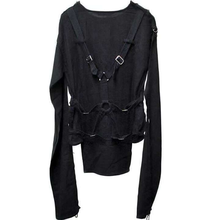 【楽天市場】ROMANTIC NEUROSIS Muslin Top Parachute モスリン W ガーゼシャツ パラシュート BLACK ...