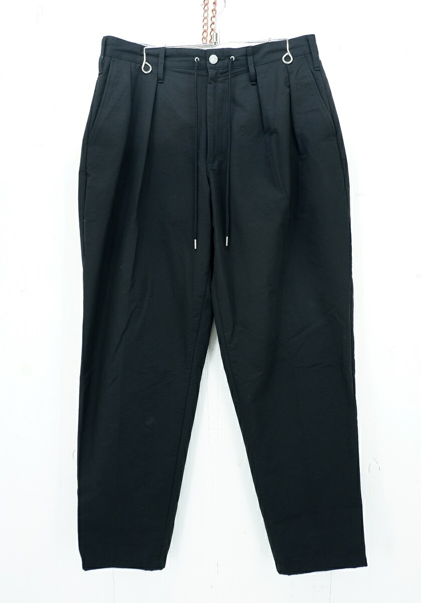 【楽天市場】F-LAGSTUF-F 19AW CHOLO RELAY PANTS size：L フラグスタフ タックパンツ ボトムス ブラック ...