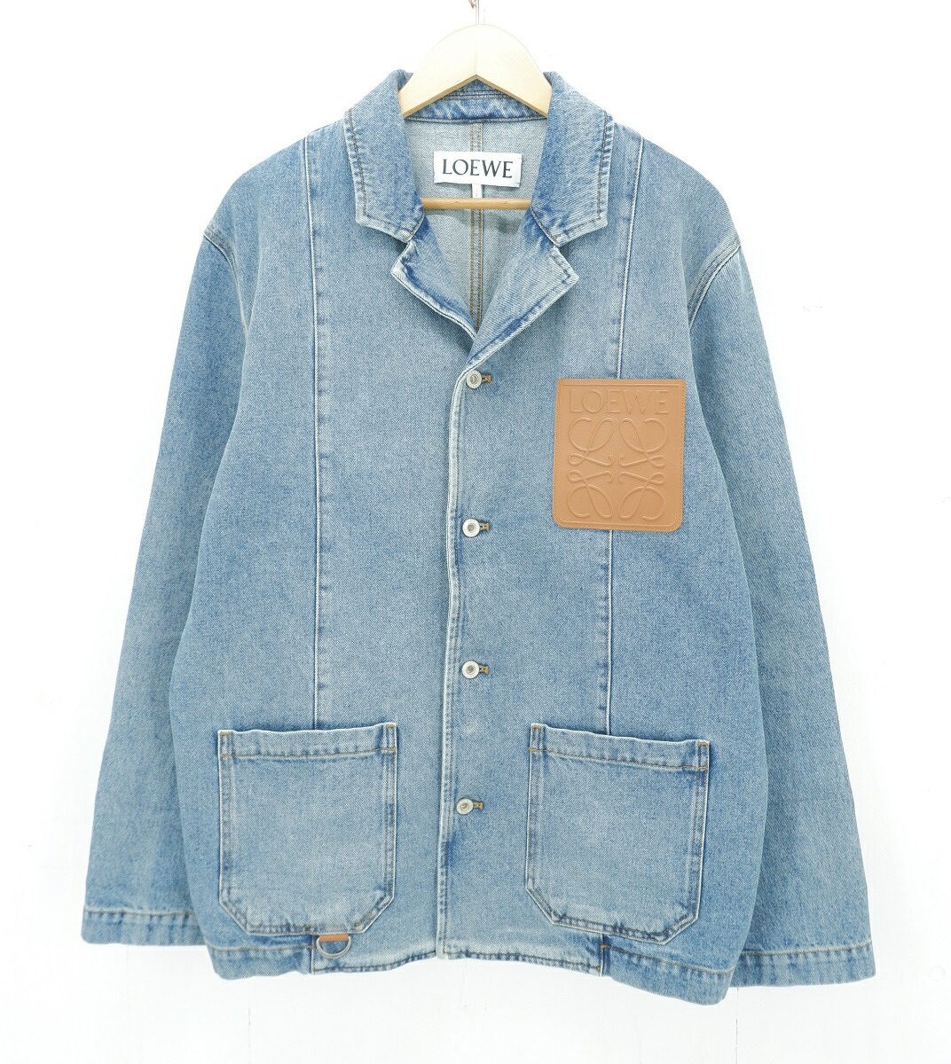 【楽天市場】LOEWE 23SS ANAGRAM WORKWEAR JACKET size：46 ロエベ アナグラム ワークウェア デニム ...