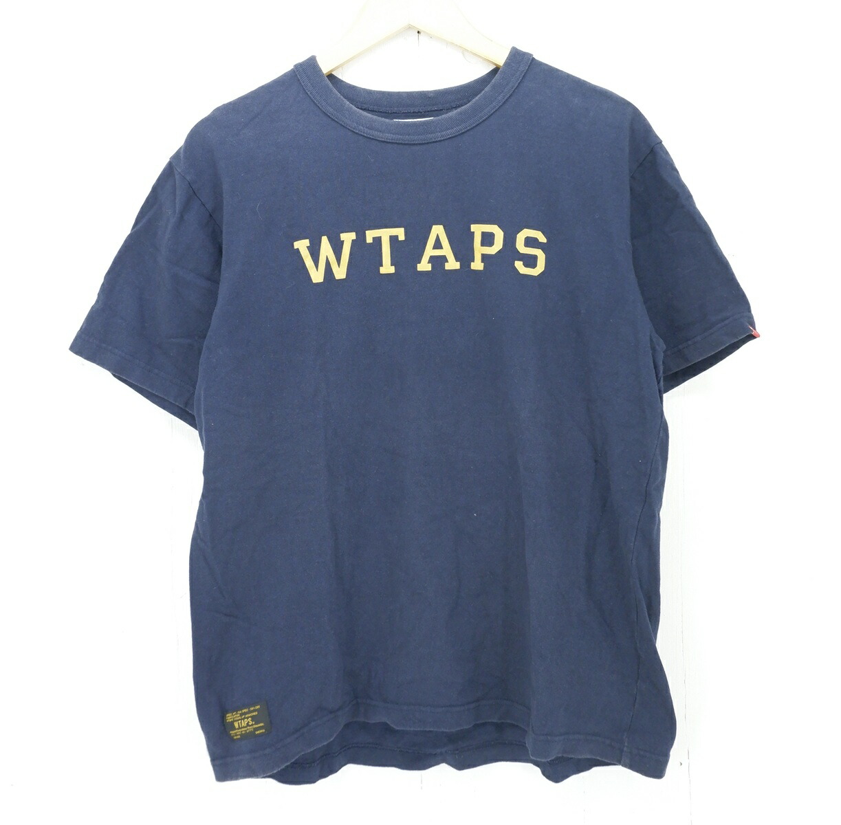 【楽天市場】WTAPS 17SS S/S DESIGN Tee size：L ダブルタップス ロゴ プリント 半袖Tシャツ ネイビー 171ATDT-CSM04 Made in Japan ...