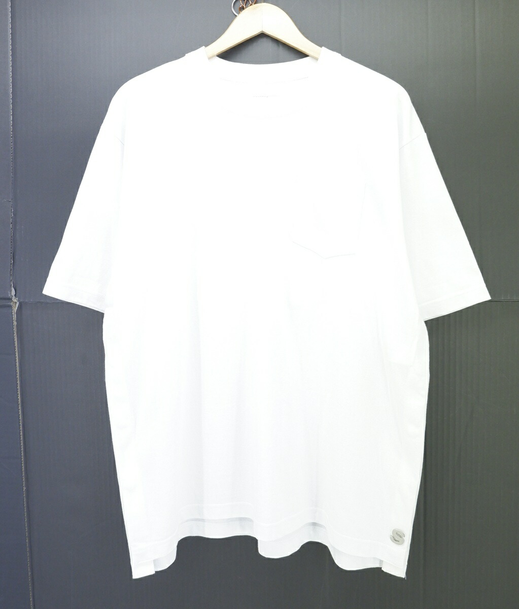 【楽天市場】sacai 23SS S/S S COTTON JERSEY Tee size：4 サカイ 胸ポケット 半袖Tシャツ S装飾 ホワイト 23-03027M Made in ...