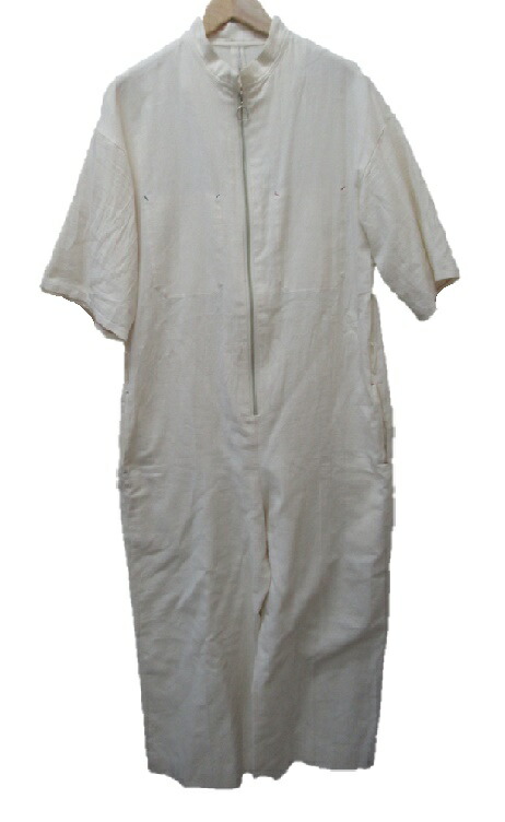 【楽天市場】m's braque Exclusive HALF SLEEVES JUMP SUIT off White ML 231401 ...