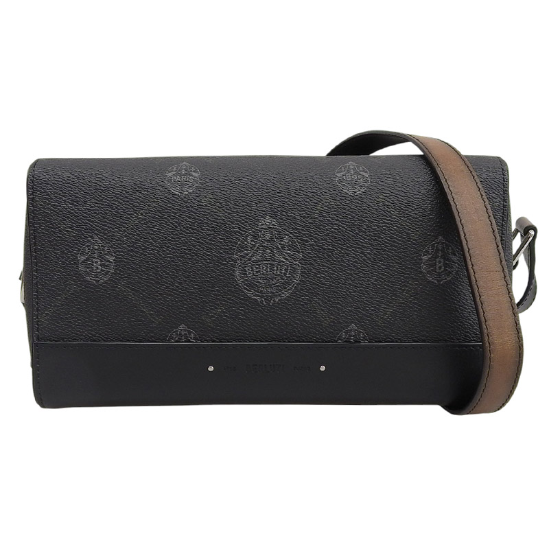 新品同様 ベルルッティ Berluti マイルズ MM ショルダー バッグ PVC