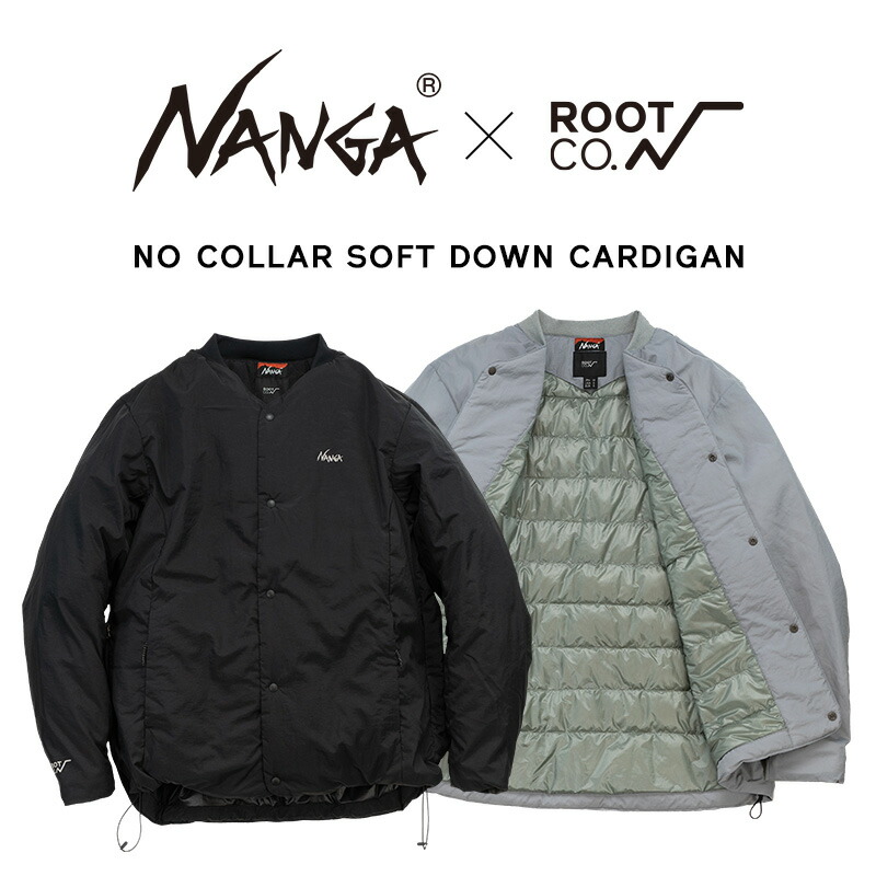 【楽天市場】【ROOT CO.】NANGA×ROOT CO. NO COLLAR SOFT DOWN CARDIGAN：ROOT CO.楽天市場店