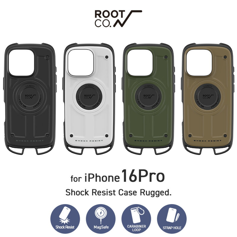 【楽天市場】【ROOT CO.】[iPhone16Pro専用]GRAVITY Shock Resist Case Rugged.：ROOT CO.楽天市場店