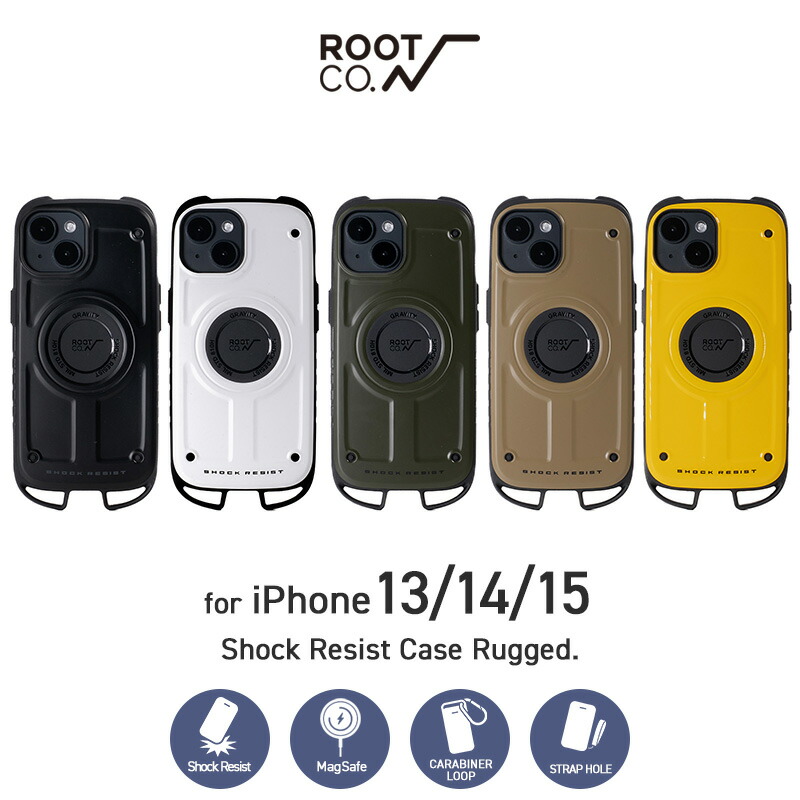 【楽天市場】【ROOT CO.】[iPhone13/14/15兼用]GRAVITY Shock Resist Case Rugged.：ROOT CO.楽天市場店