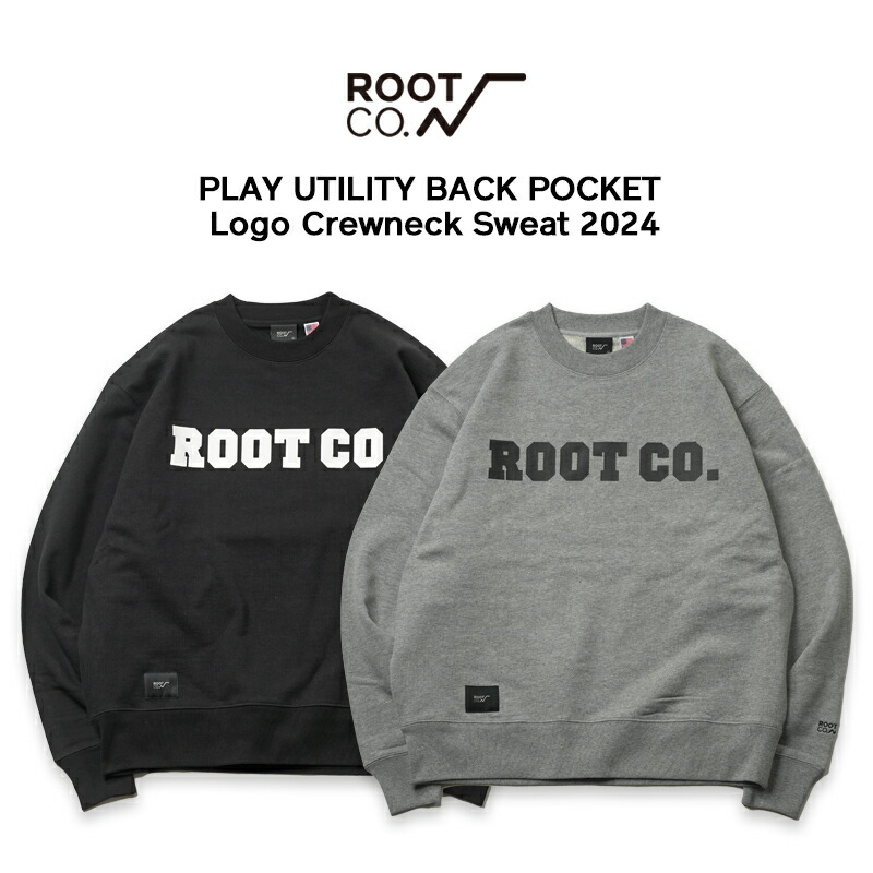 【楽天市場】PLAY UTILITY BACK POCKET Logo Crewneck Sweat 2024：ROOT CO.楽天市場店