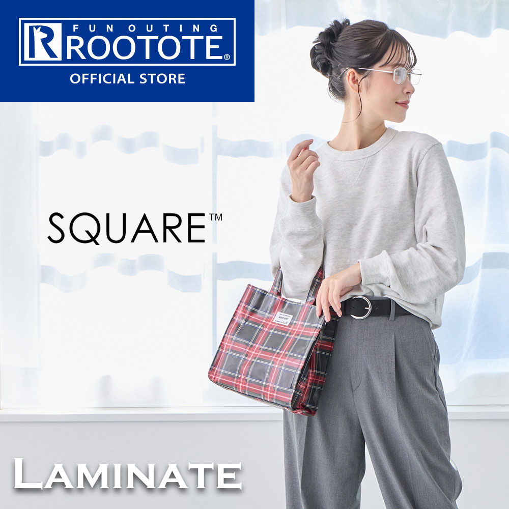【楽天市場】【ルートート公式】 トートバッグ ラミネート レディース おでかけ ブランド ROOTOTE【EU.スクエア.ラミネート-T（全4種）2025新作 品番3606】サブバッグ 小さめ ...