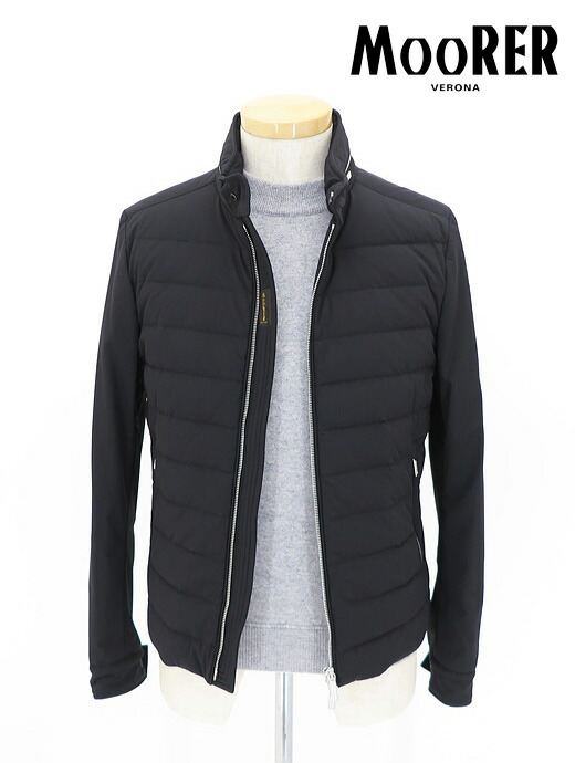 【楽天市場】ムーレー MOORER ストレッチダウンジャケット/FILIPPO-KN/ACQUA moo461805 ブラック：ROOTWEB