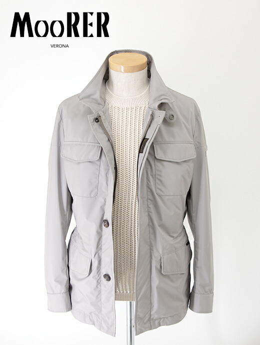 【楽天市場】【SALE】【20%】 MOORER ムーレー メンズ EZIO-STP M-65 フィールドジャケット ナイロンジャケット グレージュ moo480403：ROOTWEB