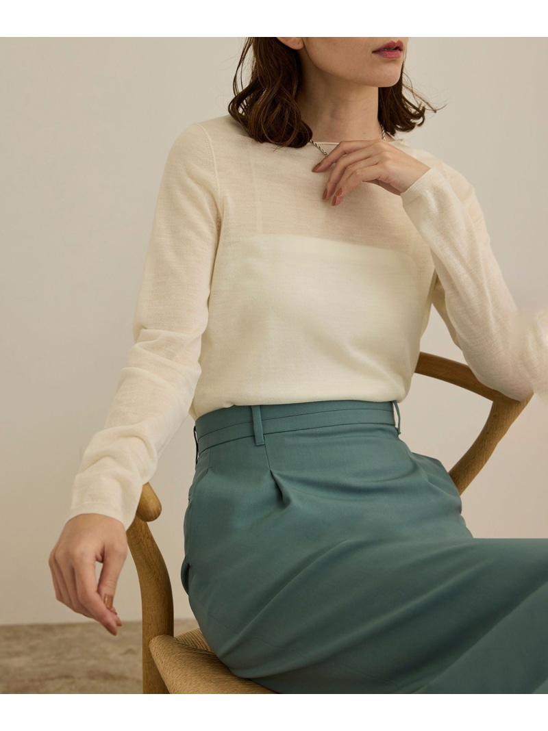 【楽天市場】【SALE／50%OFF】【COFIL(コフィル)】シアーボートネックカットソー ROPE' ロペ トップス カーディガン ...