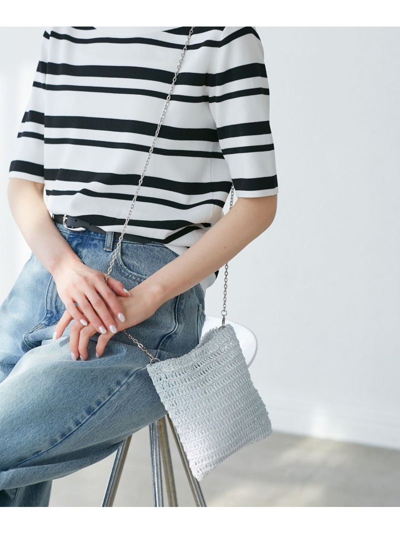 【楽天市場】【SALE／40%OFF】メタリックヤーンミニチェーンショルダーバッグ ROPE' PICNIC PASSAGE ロペピクニック バッグ ショルダーバッグ ブラック【RBA_E ...