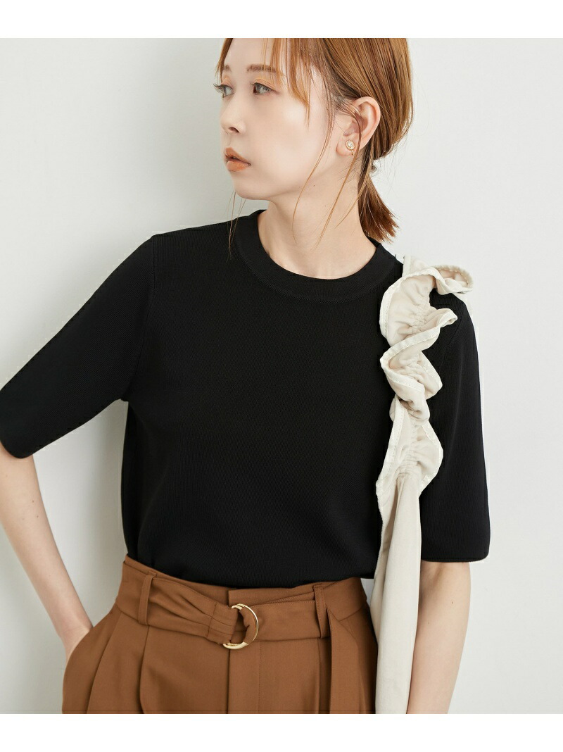 【楽天市場】【SALE／50%OFF】【WEB限定カラー:クリーム】Beauty knit/ハーフスリーブニットプルオーバー ROPE ...