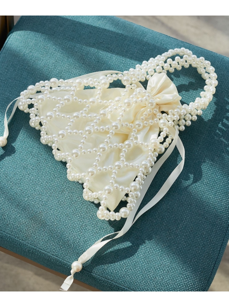 【楽天市場】【SALE／50%OFF】ポーチ付きビーズハンドバッグ ROPE' PICNIC PASSAGE ロペピクニック バッグ ハンドバッグ ホワイト ブラック【RBA_E ...